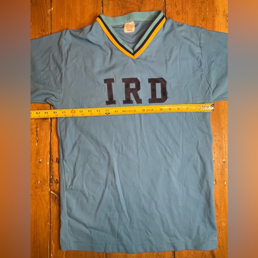 Rare Vintage Bright Baby Blue 1970s Baseball Jersey. … - Gem